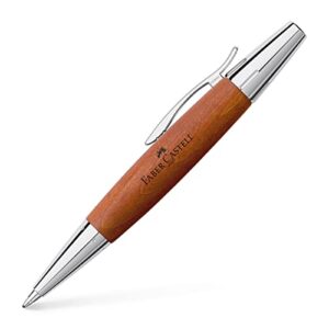 faber-castell e-motion brwn wood/chrome bpnt