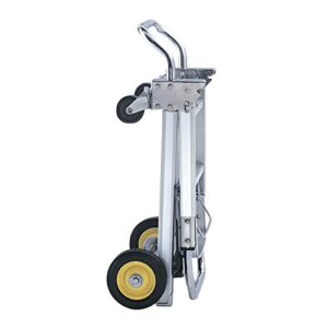 Safco Products Hide-Away Convertible Hand Truck, Dual Function, 400 lbs. Total Capacity, Aluminum Frame