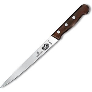 victorinox fillet straight flexible blade handle, 7", rosewood