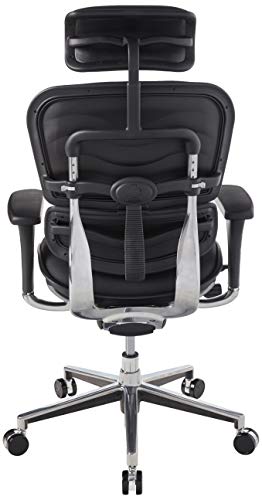 Ergohuman Ergonomic Executive Leather Chair, Black