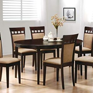 Coaster Home Furnishings 100770 Gabriel Oval Dining Table Cappuccino