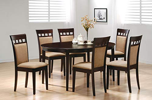 Coaster Home Furnishings 100770 Gabriel Oval Dining Table Cappuccino