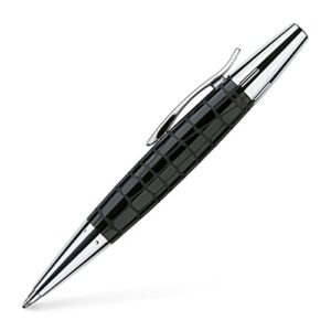 faber-castell e-motion ballpoint pen - croco black