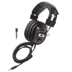 califone 3068av stereo/mono headphones, 3.5 mm stereo plug, black