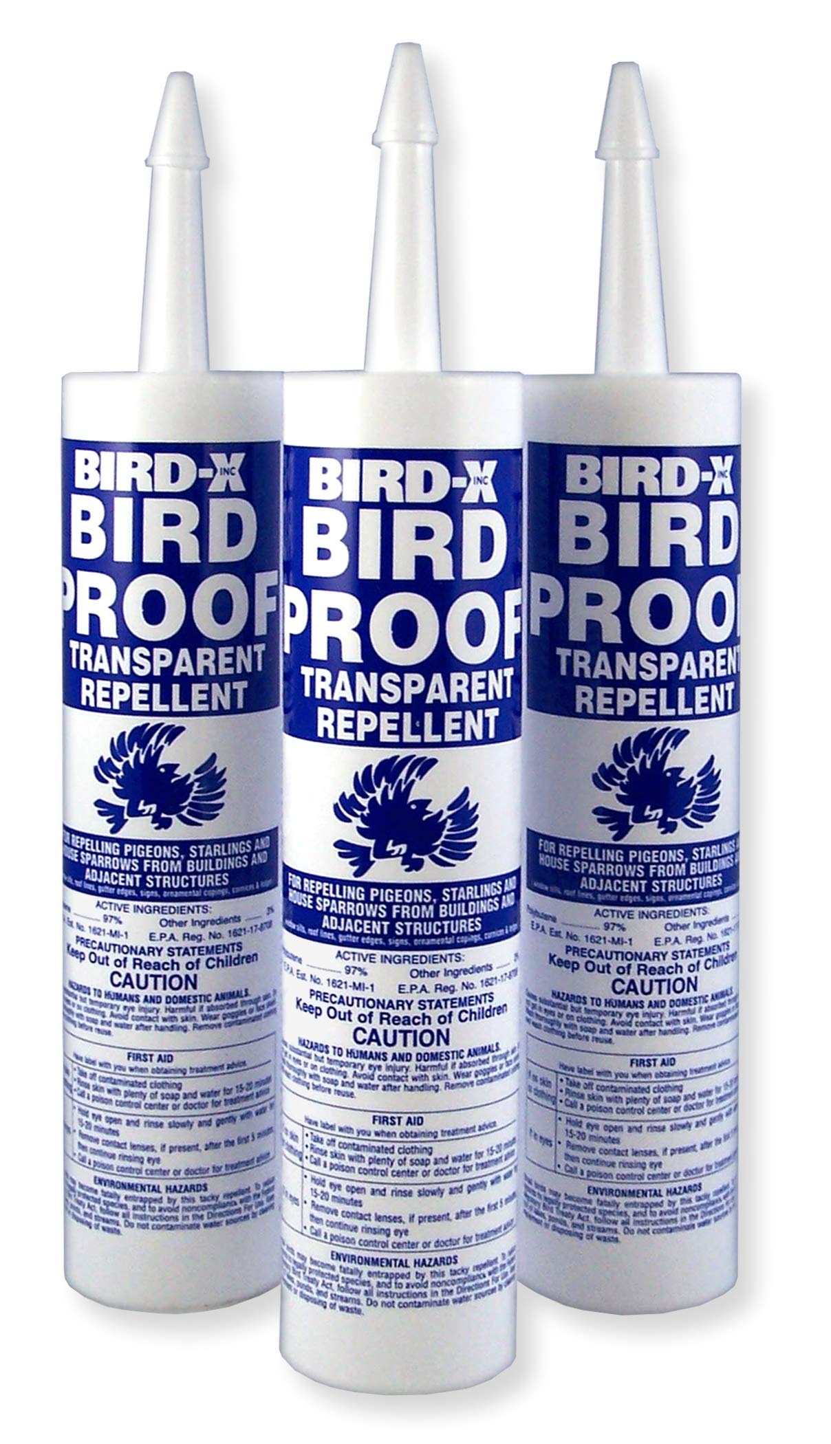 Bird-X Bird-Proof® Gel Bird Repellent, Trial Kit of 3 Tubes