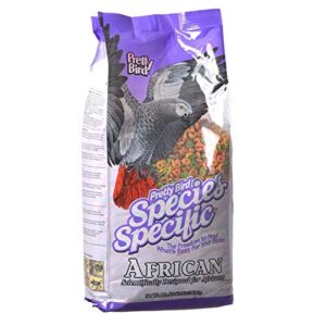 pretty bird international bpb73313 species specific african bird food with extra calcium, 3-pound