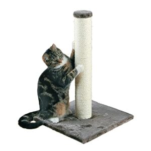 TRIXIE Parla Scratching Post, Durable Sisal Rope, 24.5" Tall, Gray