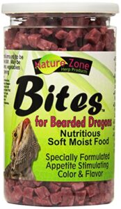 nature zone snz54621 bearded dragon bites soft moist food, 9-ounce