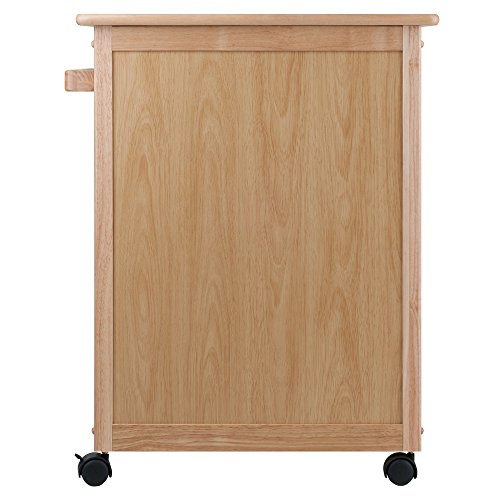 Winsome Wood Single Drawer Kitchen Cabinet Storage Cart, Natural