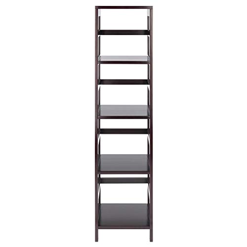 Winsome 4 tier Wood Leo model name Shelving, Small, Espresso