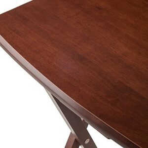 Winsome Oversize Snack Table Set, Walnut