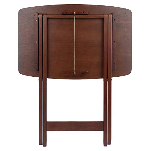 Winsome Oversize Snack Table Set, Walnut