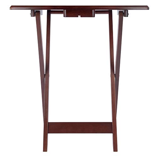 Winsome Oversize Snack Table Set, Walnut