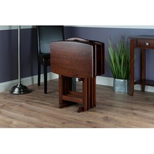 Winsome Oversize Snack Table Set, Walnut