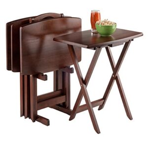 Winsome Oversize Snack Table Set, Walnut