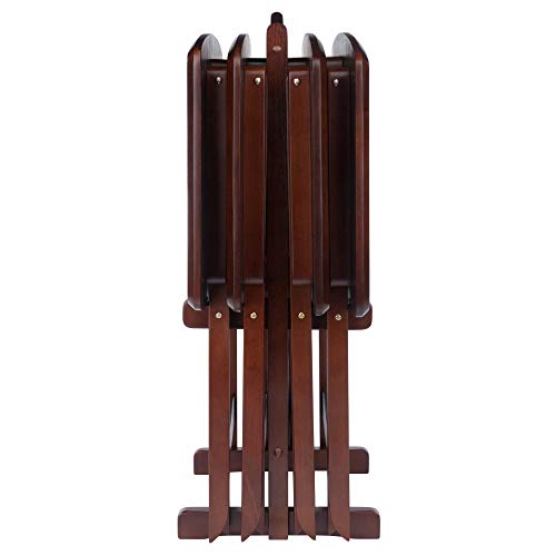 Winsome Oversize Snack Table Set, Walnut