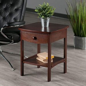 Winsome Wood Claire Accent Table, Walnut