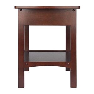 Winsome Wood Claire Accent Table, Walnut