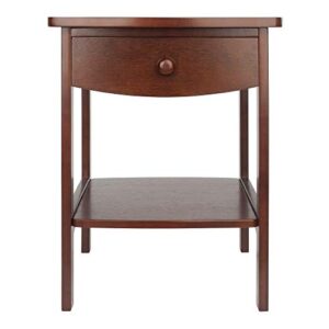 Winsome Wood Claire Accent Table, Walnut