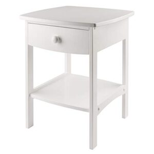 winsome wood claire accent table, white