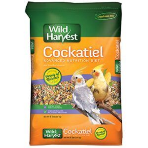 wild harvest cockatiel advanced nutrition diet, 8 pound