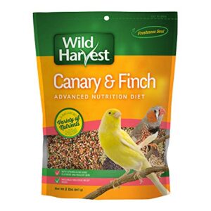 wild harvest b12492q-001 canary and finch food blend, one size,2.17 pound