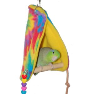 super bird creations sb473 peekaboo perch tent, small bird size, 10” x 4” x 4.5”