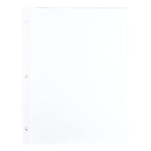 National Rip Proof Reinforced Filler Paper, 3-Hole, 8.5 X 11, Unruled, 100/pack,White