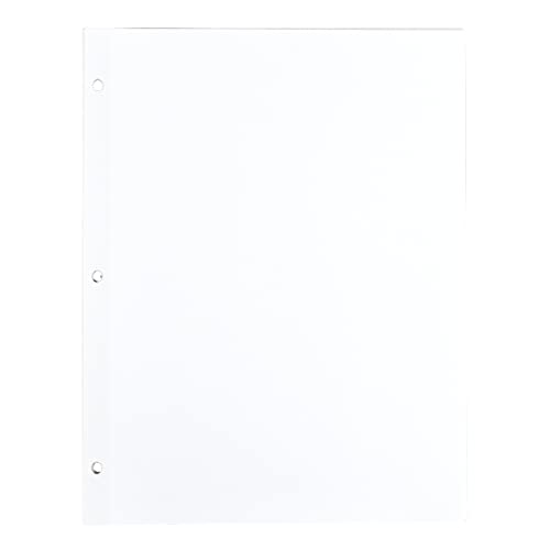 National Rip Proof Reinforced Filler Paper, 3-Hole, 8.5 X 11, Unruled, 100/pack,White