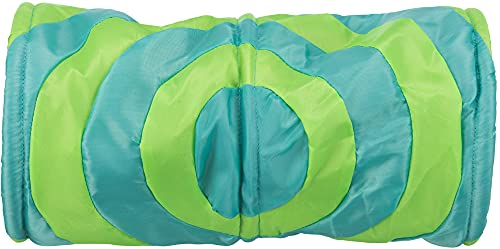 TRIXIE Cushy Plush Play Tunnel, 15 x 35 cm, Grey/Green