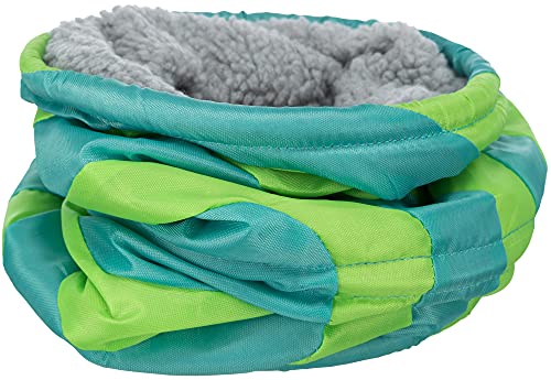 TRIXIE Cushy Plush Play Tunnel, 15 x 35 cm, Grey/Green