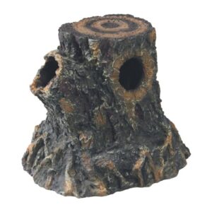 zilla reptile habitat décor hideouts stump den, small