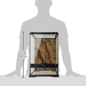 Exo Terra Glass Terrarium Kit, for Reptiles and Amphibians, Mini Tall, 12 x 12 x 18 inches, PT2602A1