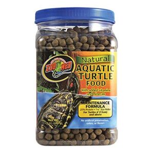 zoo med natural aquatic turtle food, maintenance formula, 24-ounce