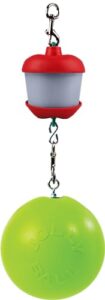 horsemen's pride combo horse stall toy: apple scented jolly ball and apple flavored snack holder (ss203)