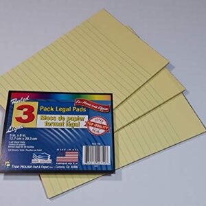 Legal Ruled Notepads - 3 Pack