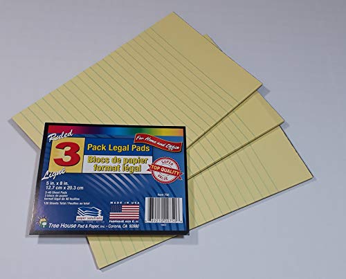 Legal Ruled Notepads - 3 Pack