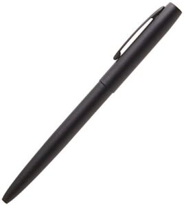 rite in the rain weatherproof black metal clicker pen - black ink (no. 97)