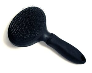 miracle care slicker dog brush, large, black