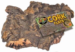 zoo med natural cork bark flat, extra large