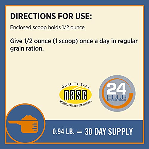 Farnam MaxFlex XR Extended Release Joint Supplement for Horses, Provides a continuous supply of joint health ingredients for 24 hours, 0.9375 pound, 30 Day Supply