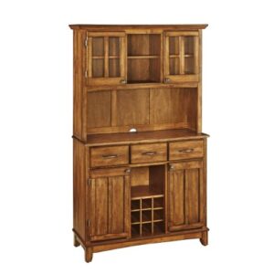 buffet of buffets cottage oak with wood top by home styles