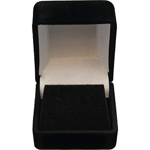 Earring Gift Box Black Velvet Flocked Jewelry Display