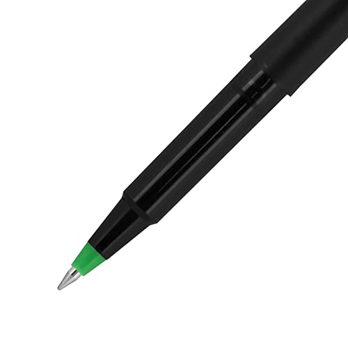 UNI 60154 Uni-Ball Roller Pen Rollerball, Green, Micro 12 pk