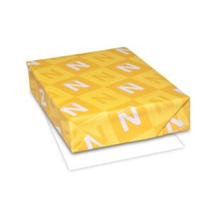 neenah capitol bond writing paper, bright white 96 brightness, light cockle, 500 sheets (b622)