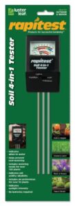 luster leaf 1818 rapitest 4-in1 soil ph/moisture/fertility/light tester, fertility