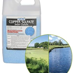 Crystal Blue Copper Sulfate Algaecide - Granular Aquatic Grade Copper Sulfate for Pond Algae Control - 5 Pounds