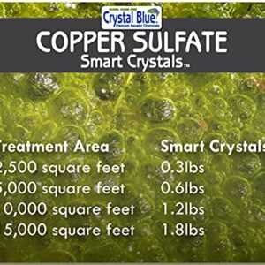 Crystal Blue Copper Sulfate Algaecide - Granular Aquatic Grade Copper Sulfate for Pond Algae Control - 5 Pounds