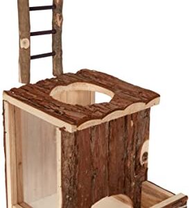 TRIXIE Natural Living Play and Burrow Tower, 20 × 20 × 16 cm