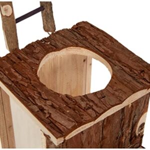 TRIXIE Natural Living Play and Burrow Tower, 20 × 20 × 16 cm